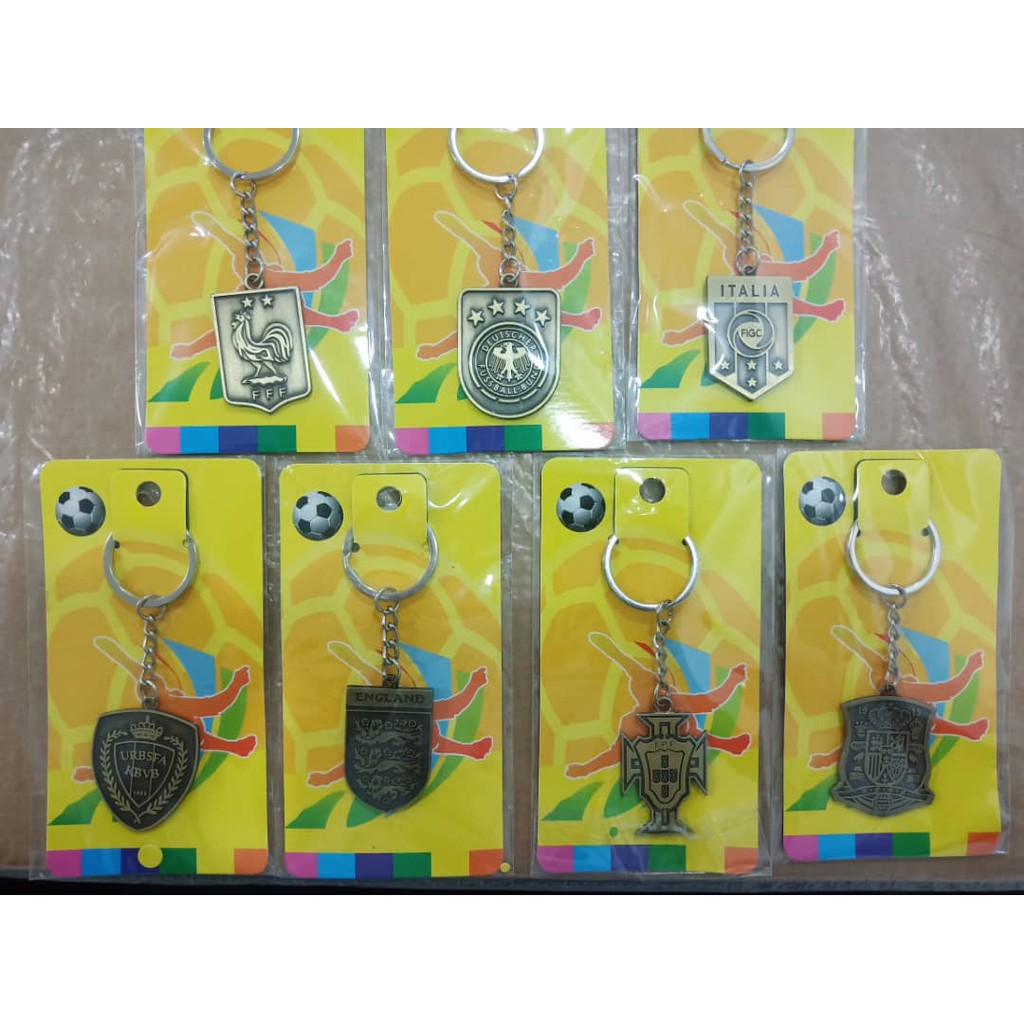 (Ready Stock) Keychain Euro 2020 England Italy Germany Portugal Belgium ...