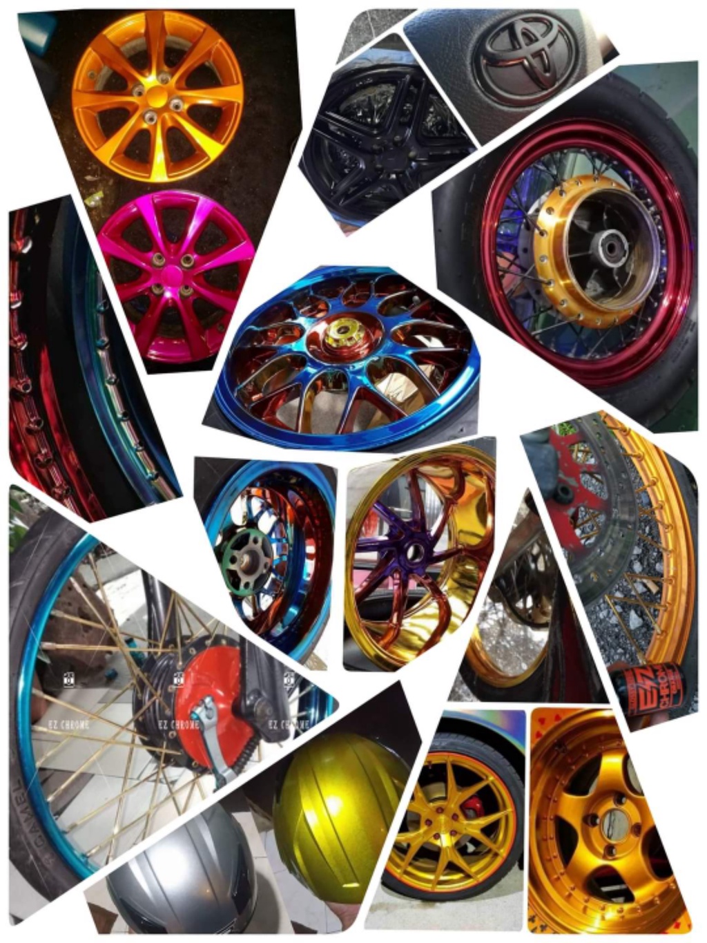 Gold Chrome Paint (Ready stock)Ez Chrome Samurai Spray Paint Magic ...