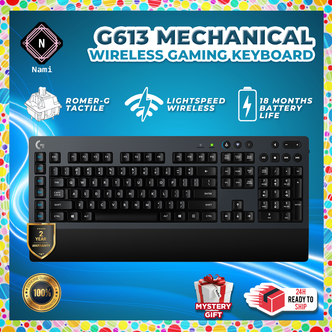 Logitech G613 Wireless Mechanical Gaming Keyboard | BeeCost
