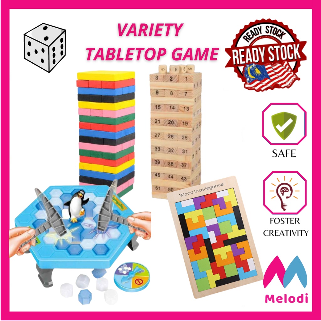 [READY STOCK!!!] Tabletop Game Penguin Ice Block Game Inteligence ...