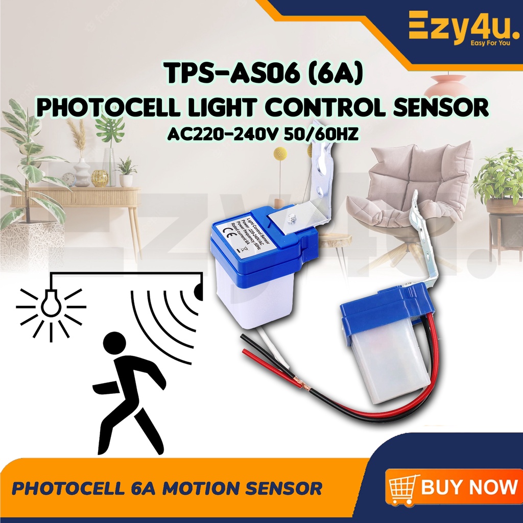 Photocell Street Light Sensor 6A AC220-240V On Off Sensor PhotoSwitch ...