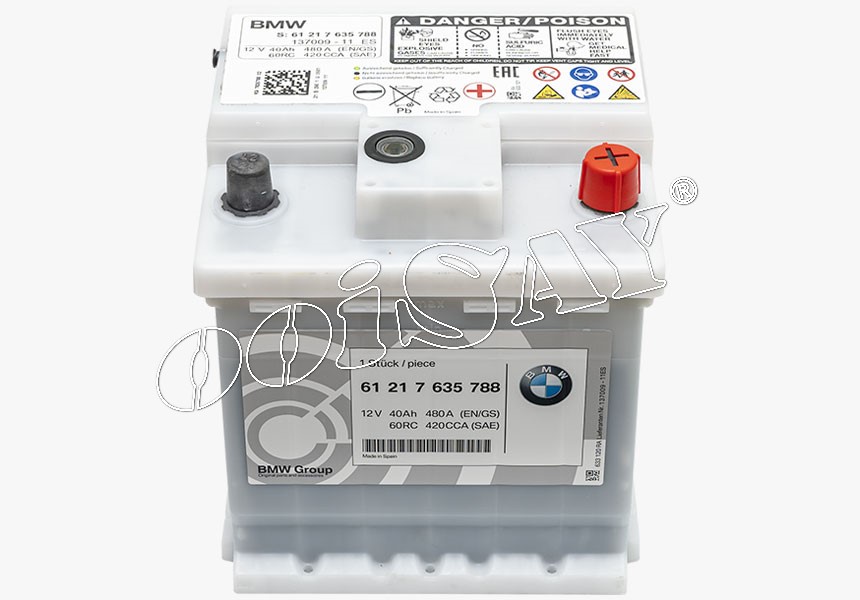 BMW DIN40 (MF) - 40AH - CCA 420 - Auxiliary Battery - BMW F30 Hybrid ...