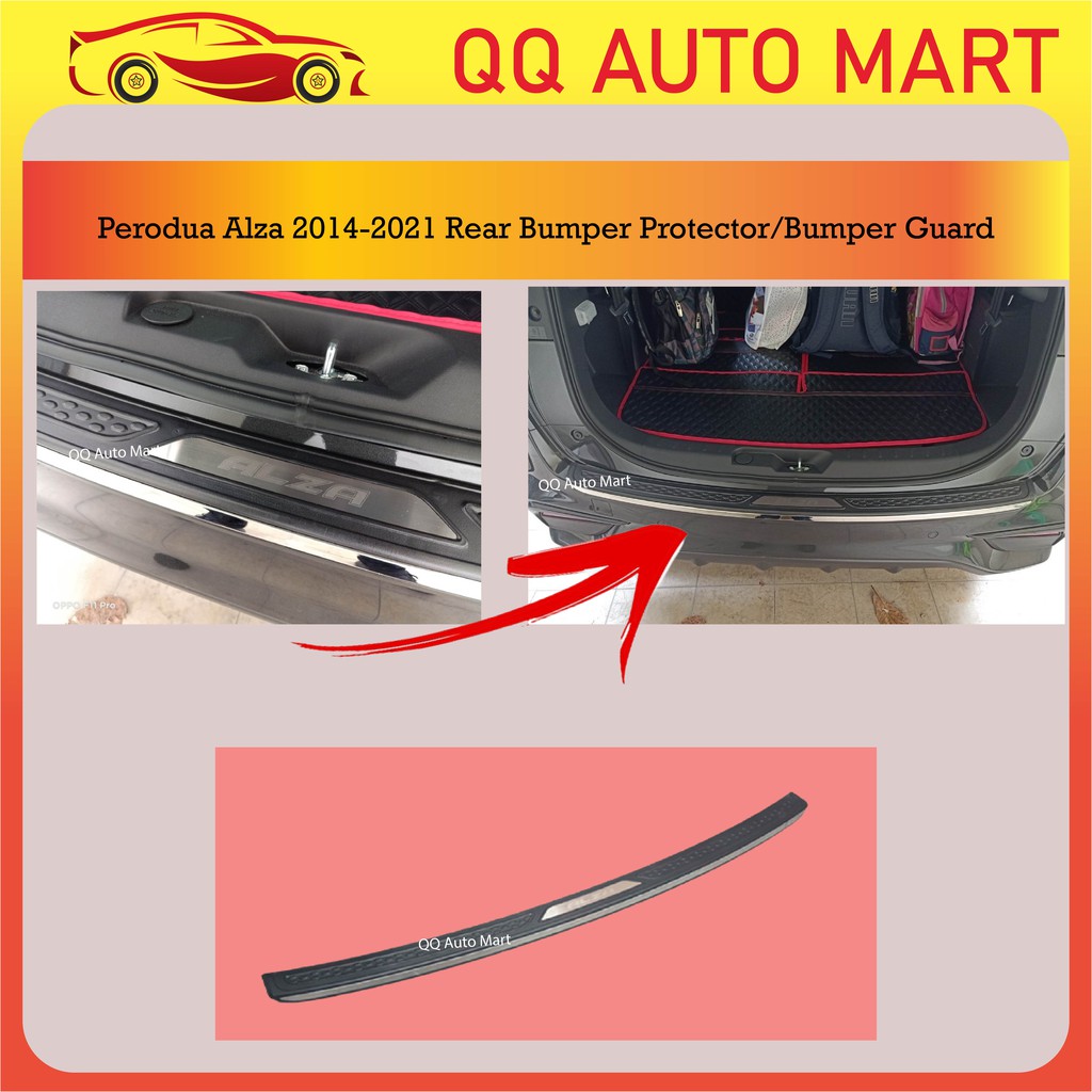 Perodua Alza 2014-2021 Rear Bumper Protector/Bumper Protector | Shopee ...