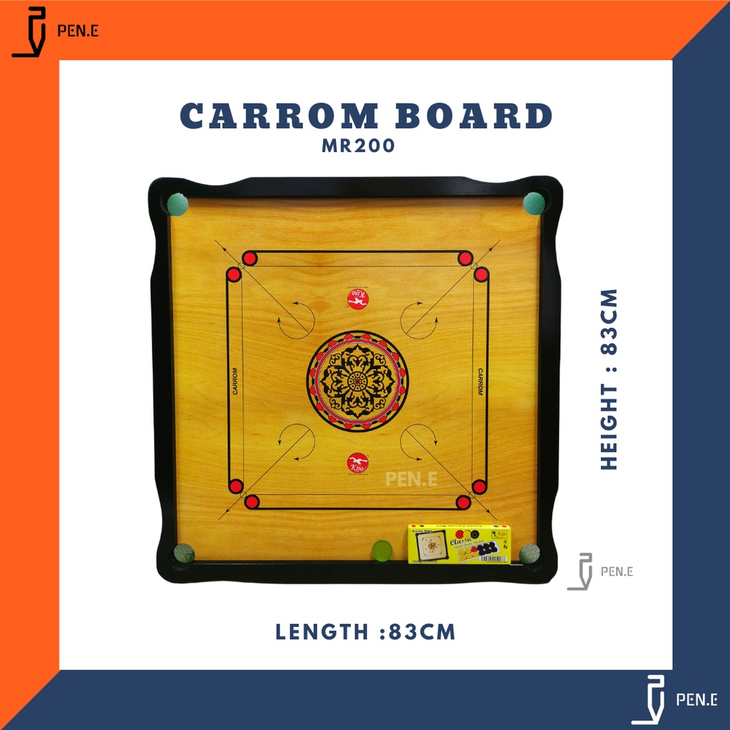 [READY STOCK] Carrom Board / Papan Karom MR200 / Papan Karom MR222 ...