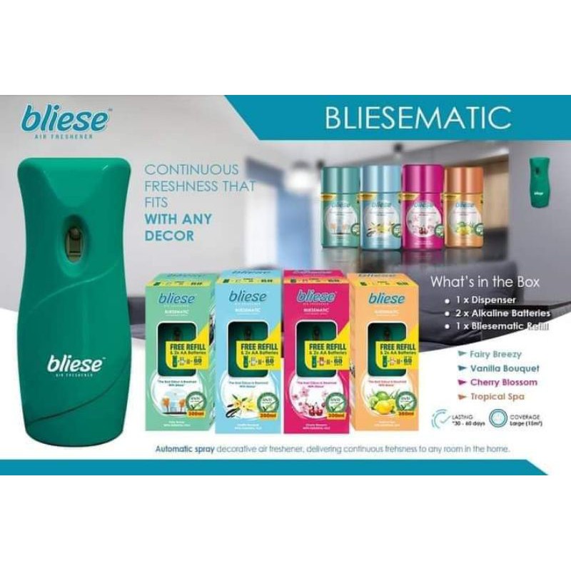 bliese air freshener (bliesematic) | Shopee Malaysia