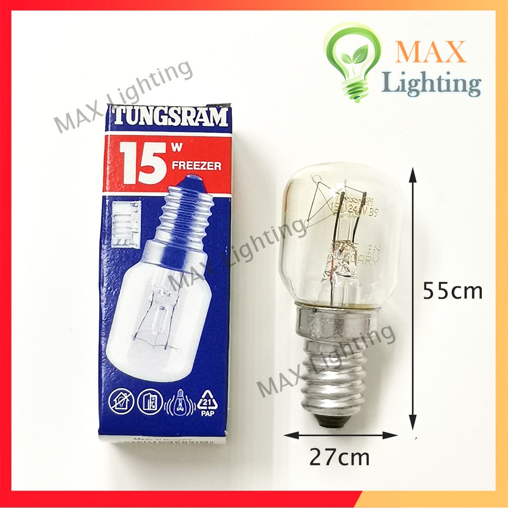 Tungsram E14 15W 240V / Freezer salt/Refrigerator/Pygmy Bulb | Shopee Malaysia
