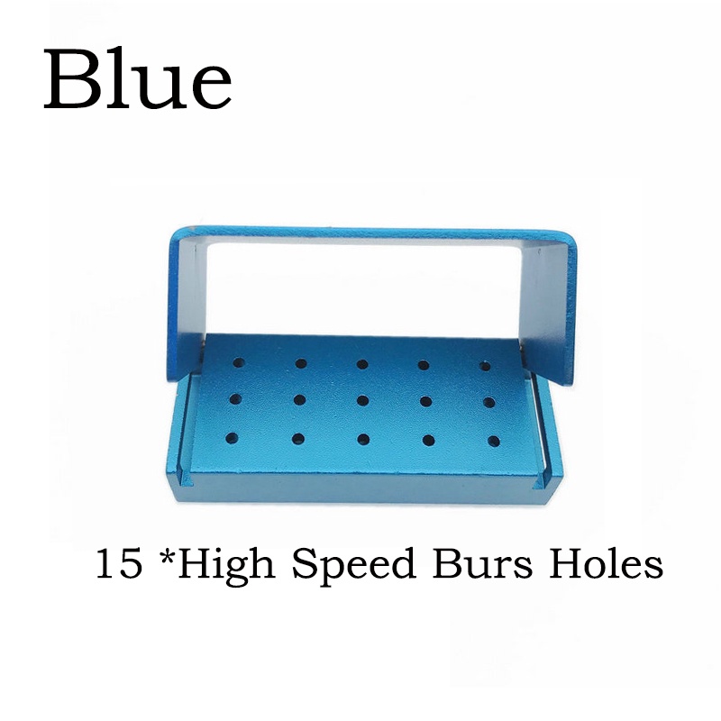 30/15 Holes Dental Burs Holder Block Aluminium Dental Disinfection Box ...