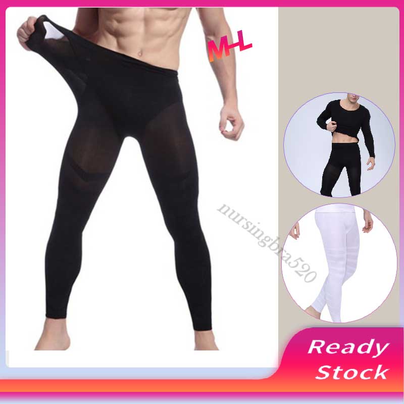 Men's Belly-Sculpting Pants Shaping Trousers Tight Elastic Butt-Lifting ...