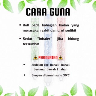 [ NEW ARRIVAL ] Aromatherapy Plossa Minyak Angin Roll On Inhaler ...