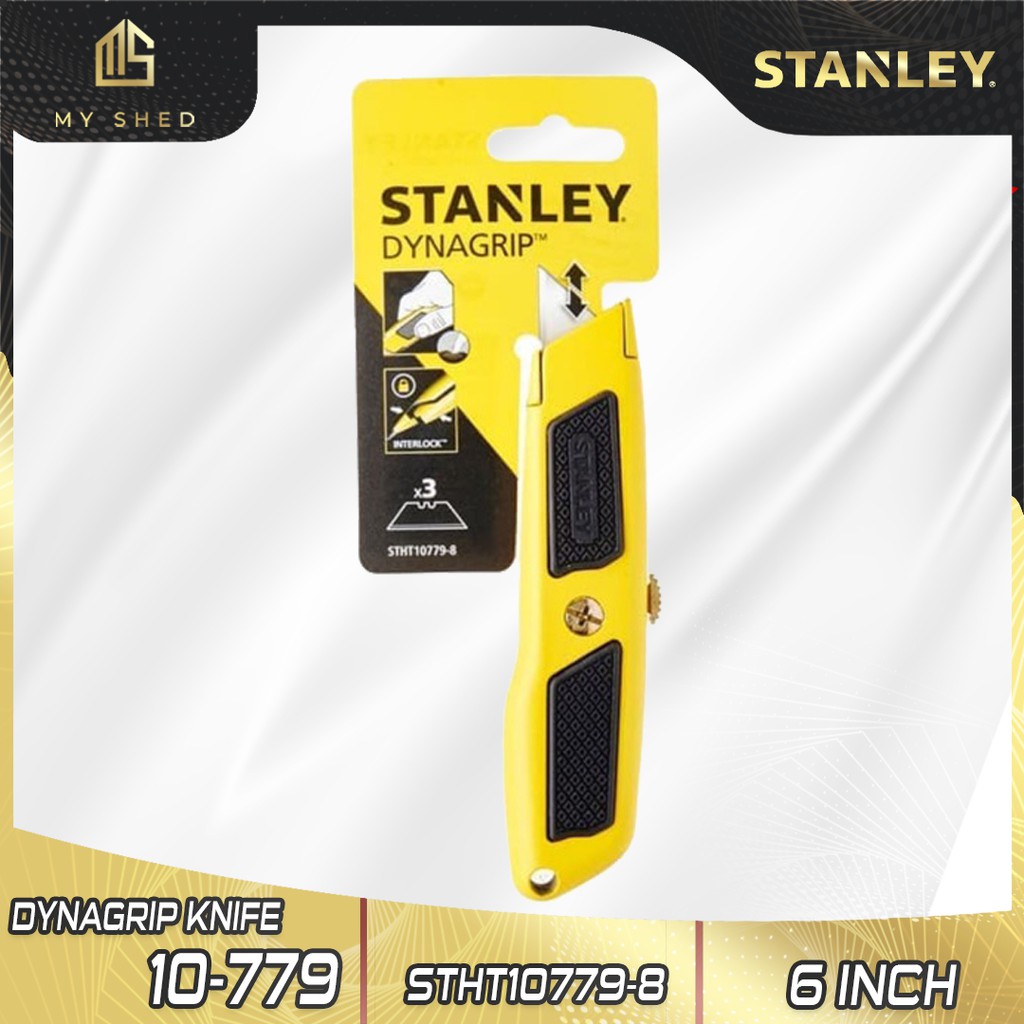 STANLEY STHT10779-8 6 Inch DynaGrip Retractable Utility Cutter Knife ...