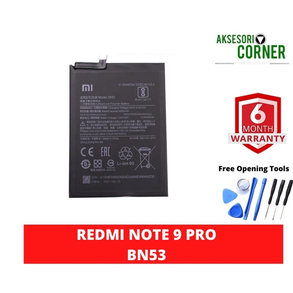 REDMI NOTE 9 PRO/REDMI NOTE 10 PRO BATTERY BATERI BN53 | Shopee Malaysia