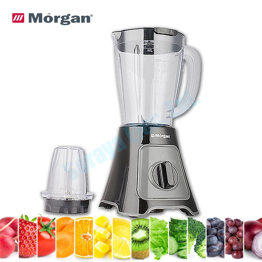 MORGAN Blender with Dry Mill Grinder 1.5L MBL-401WG | Shopee Malaysia