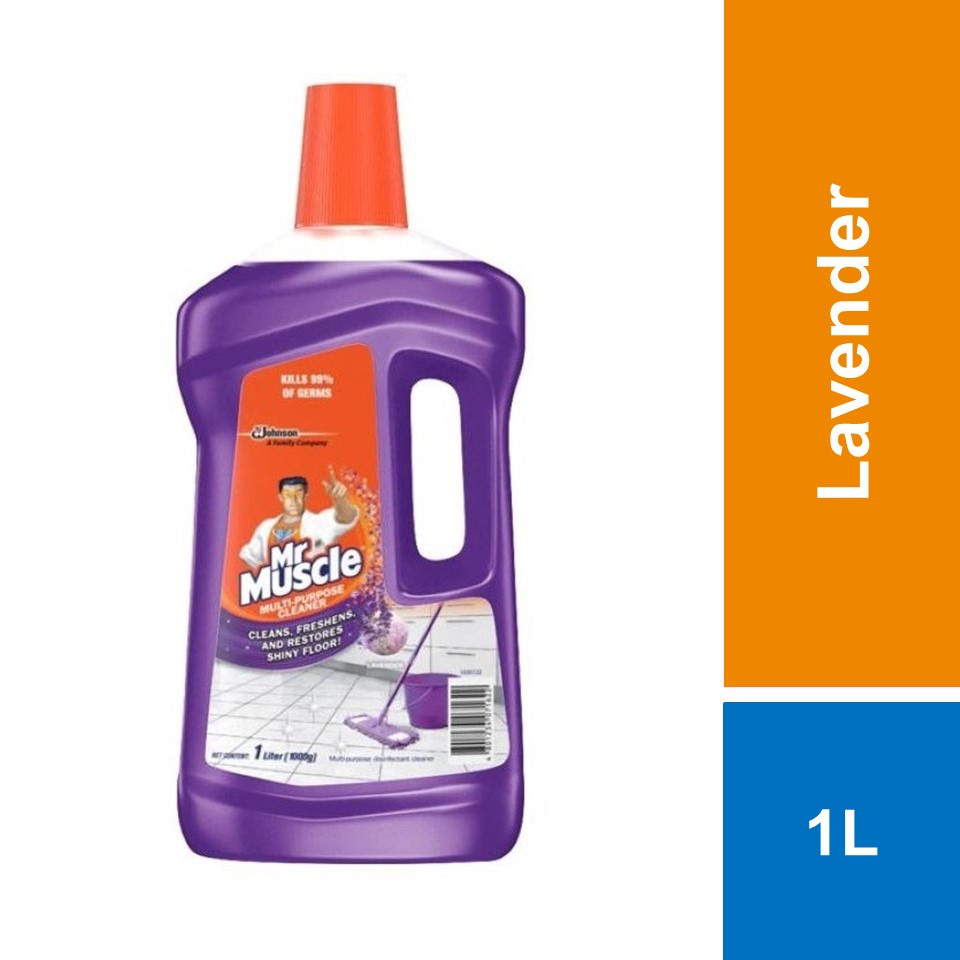 Mr Muscle Floor Cleaner Lavender 1L | Shopee Malaysia