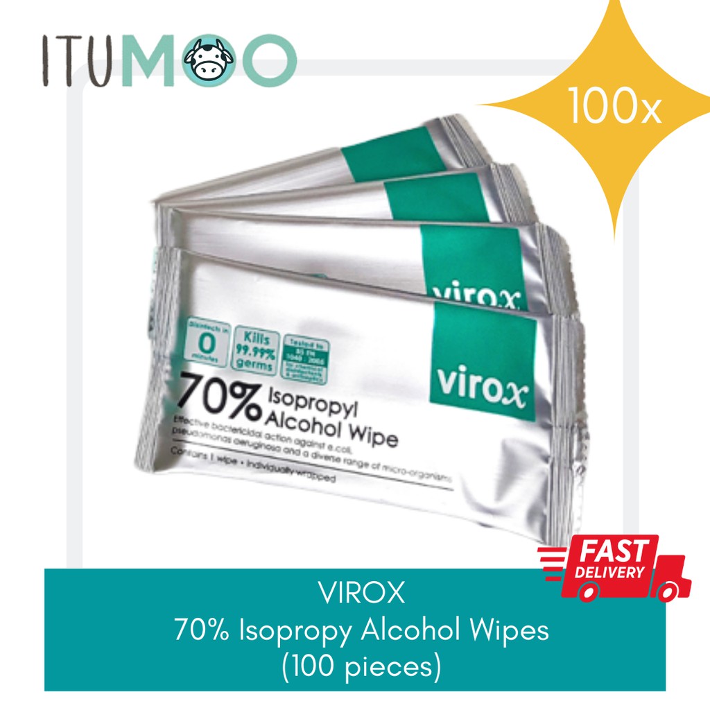 VIROX 70% Isopropyl Alcohol Wipes / Antibacterial Tissues / Wet Tissue ...
