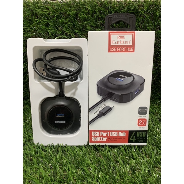 USB 4 Port Hub High Speed 2.0 Splitter 50mm cable long Earldom | Shopee Malaysia