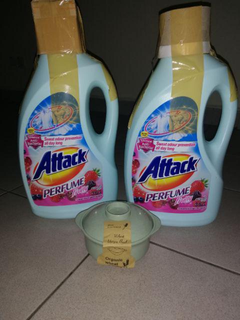Attack Liquid Detergent 3.6kg - 4kg ( 1 unit ) ( BUY 2 FREE 1 x ...