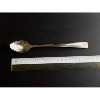 STAINLESS STEEL CUTLERY 12PCS SET TEASPOON SUDU TEH PANJANG | Shopee ...