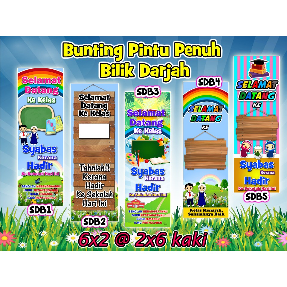 Bunting Pintu Kelas Selamat Datang | Shopee Malaysia