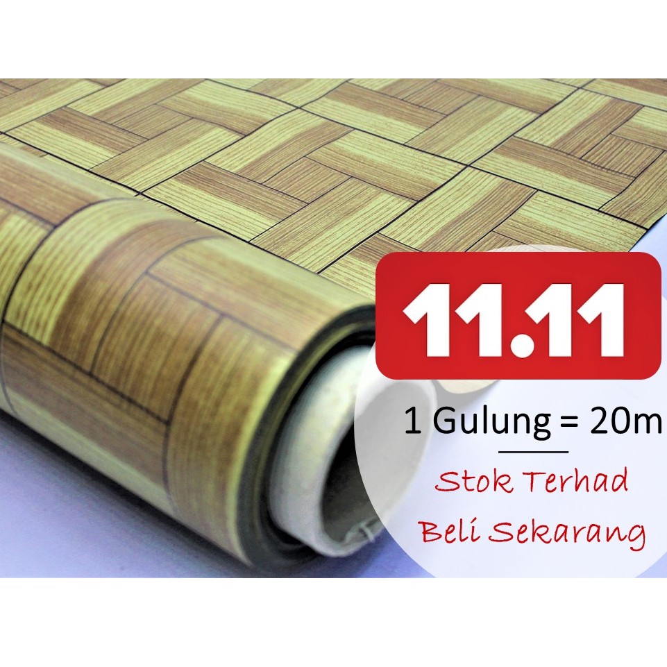 Tikar Getah 20m x 1.37m (4.5 kaki) PVC Vinyl Carpet Flooring Rug Mat ...