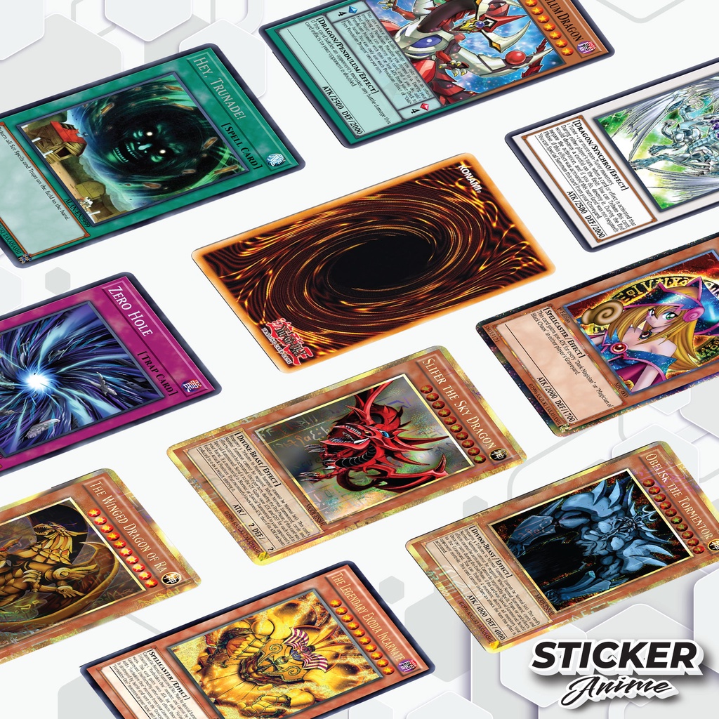 Sticker Anime Yu-Gi-Oh! YuGiOh Stiker Card Cover Touch n Go Access MRT ...