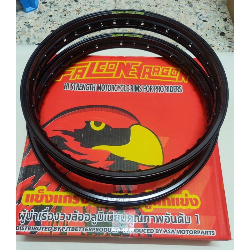 THAILAND FALCON ARGON DRAG BIKE ALLOY RIM140X17 / 160X17 1SET 2PCS (100 ...