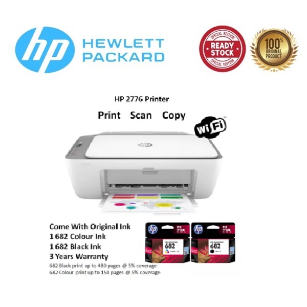 HP Deskjet 2776 Advantage Wireless Print/Scan/Copy _ All-in-One (AIO) Printer | Shopee Malaysia