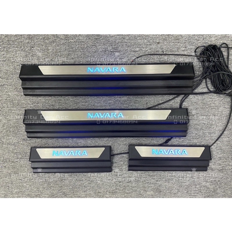 Nissan Navara Np300 / Navara 2021 PRO-4X Pro4x Side Sill Plate LED Door ...