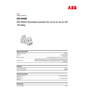 ABB CR-M4SS Standard Socket For 2c/o or 4c/o CR-M Relay Base | Shopee ...