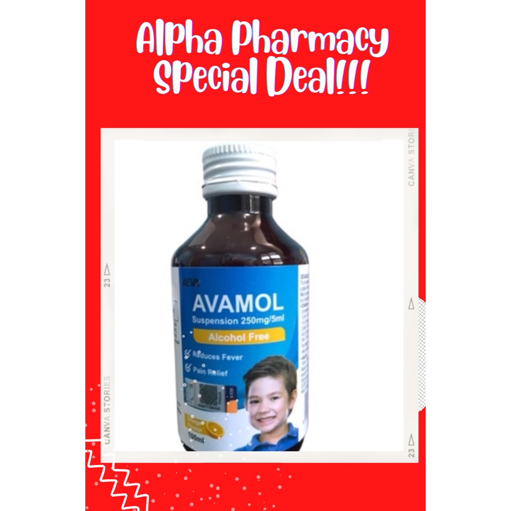 Avamol Paracetamol Syrup 250mg/5ml 100ml | Shopee Malaysia