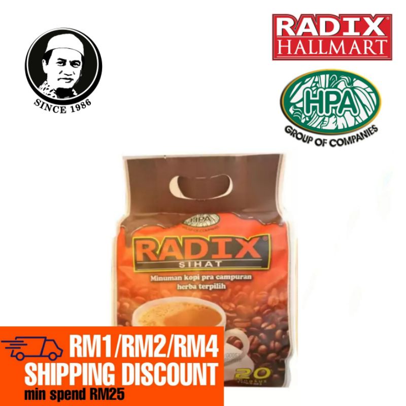 RADIX Sihat (20 sachets) Coffee Kopi Sedap HALAL | Shopee Malaysia