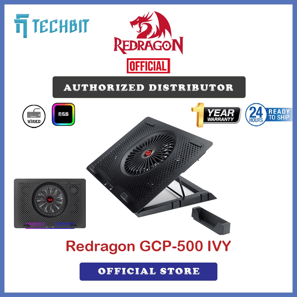 Redragon GCP 500 IVY Laptop Cooler Pad RGB Aluminium RGB | Shopee Malaysia