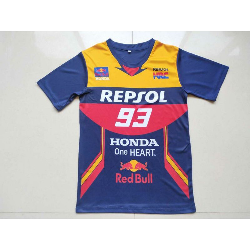 BAJU HONDA PENDEK REPSOL 93 RED BULL | Shopee Malaysia