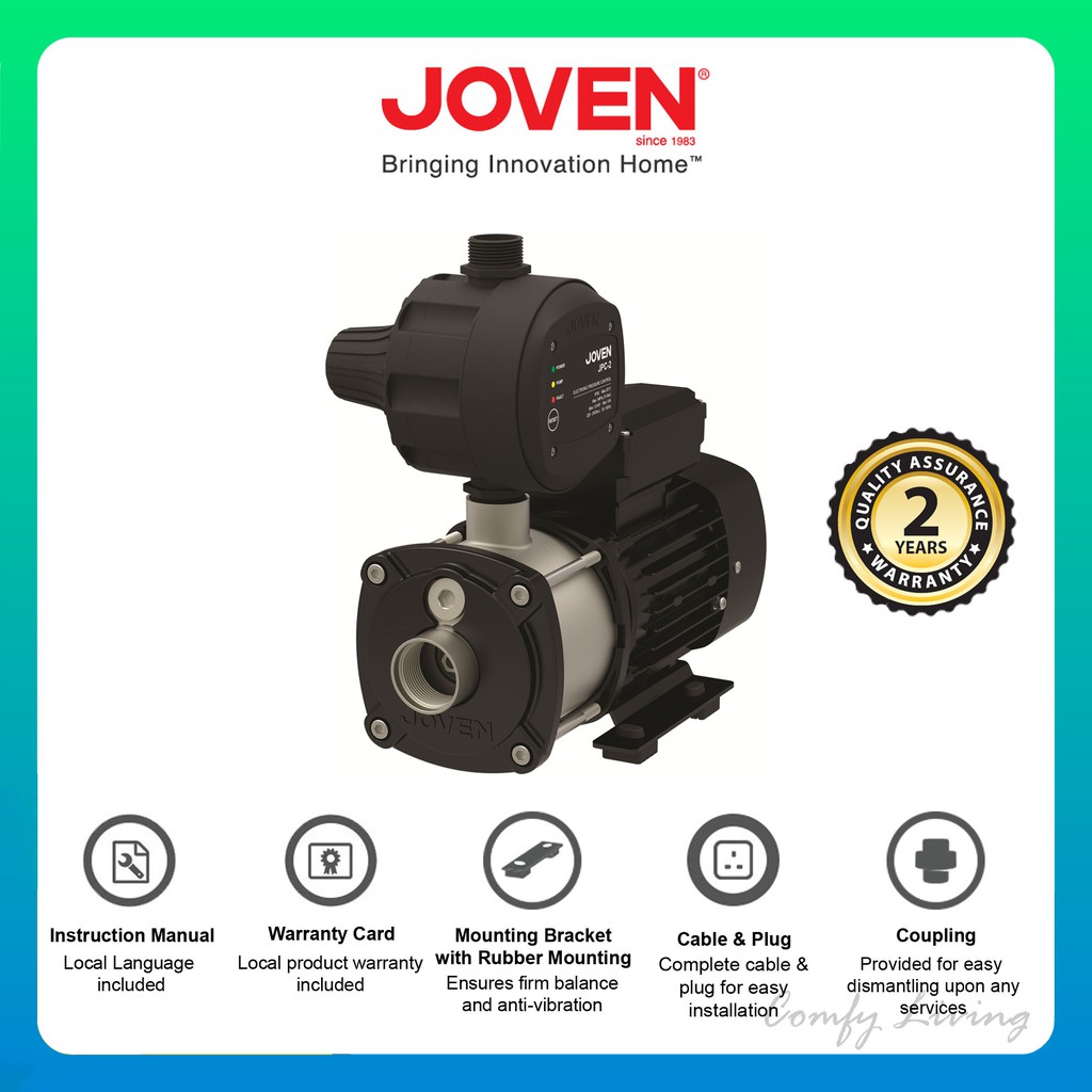 JOVEN JHP Series Silent Domestic Water Pump (0.5hp to 1.35hp) | Shopee Malaysia