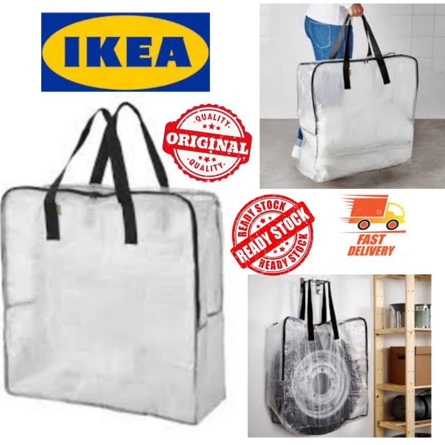 DIMPA LARGE SIZE STORAGE BAG / CARRIER BAG WITH ZIP / BEKAS PLASTIK ...