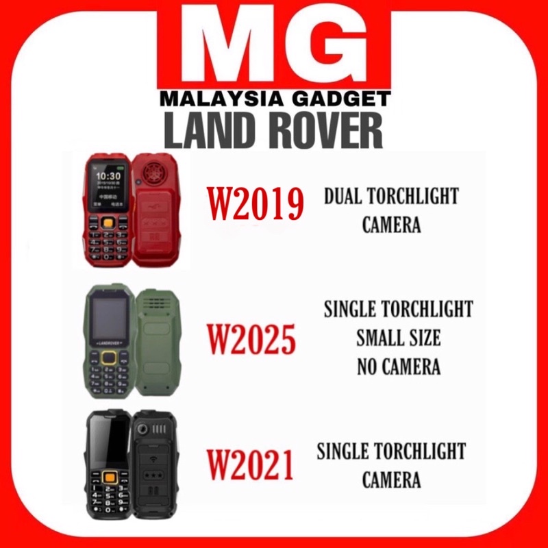 Ready Stok [New Model ] Land Rover W2019, W2025, W2021 Keypad Phone ...