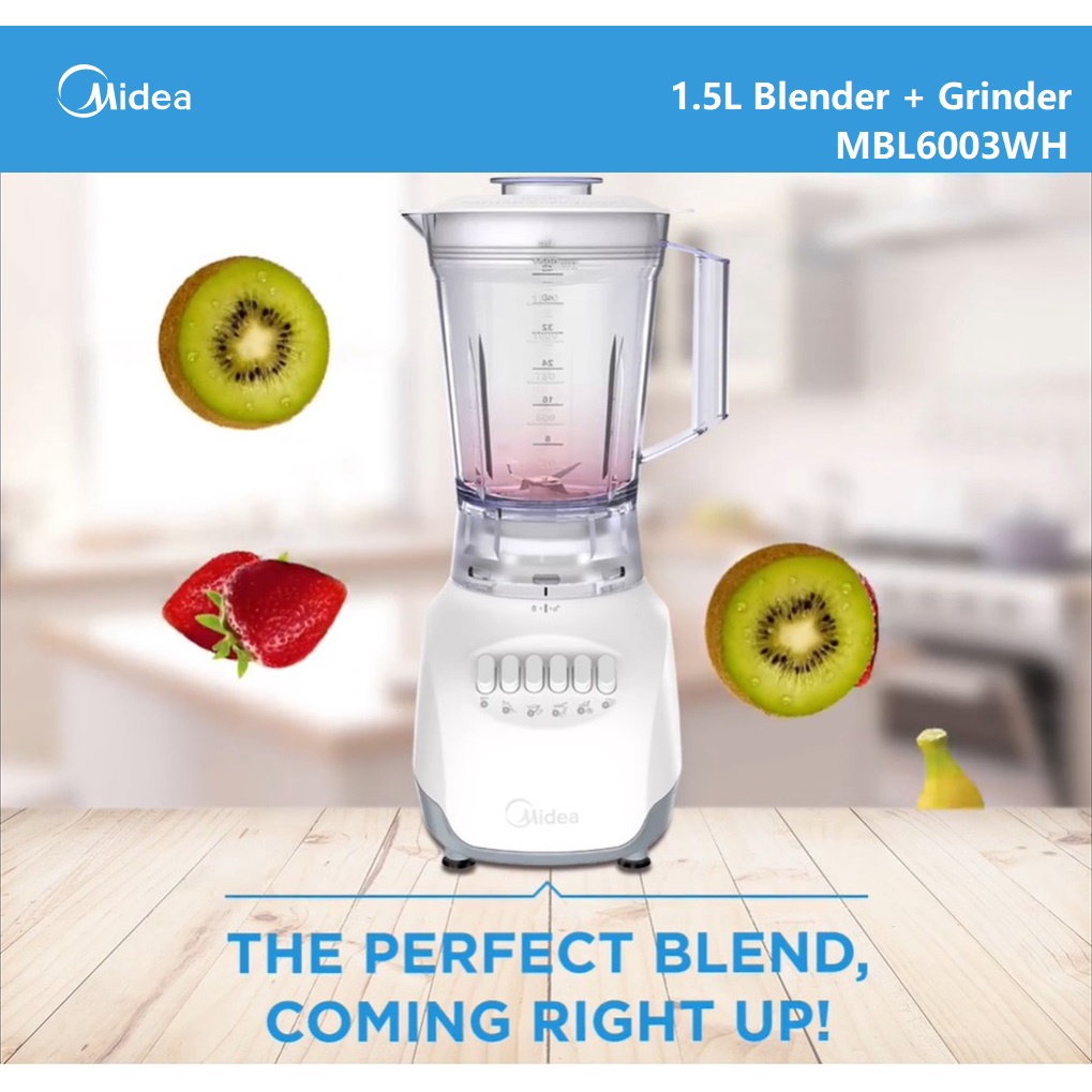 Midea Blender with Grinder MBL6003WH | Shopee Malaysia