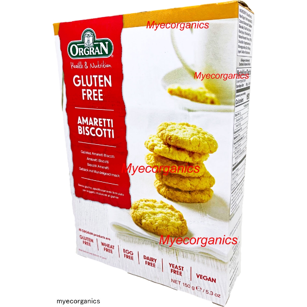 Orgran GLUTEN FREE Amaretti Biscotti 150G, EXP 11/2022 | Shopee Malaysia
