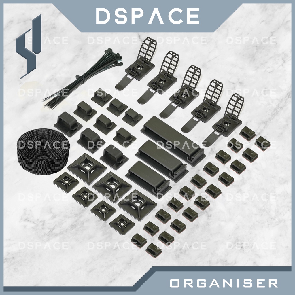 PC case cables management organizer kit clips cords fixer cable tie ...