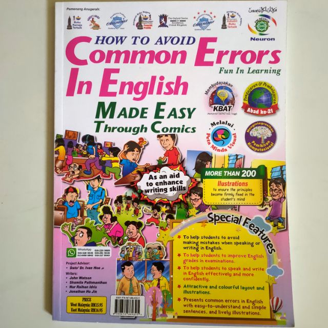 COMMON ERRORS IN ENGLISH (FUN IN LEARNING) | Shopee Malaysia