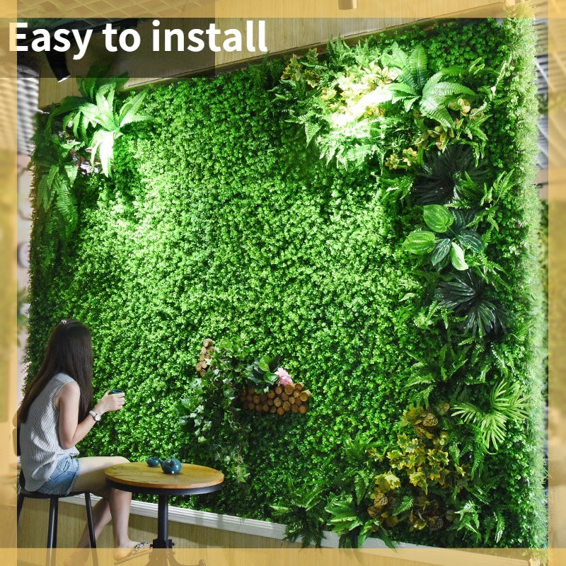 60CM Artificial Grass Green Wall Backdrop, Artificial Wall Grass Plants ...