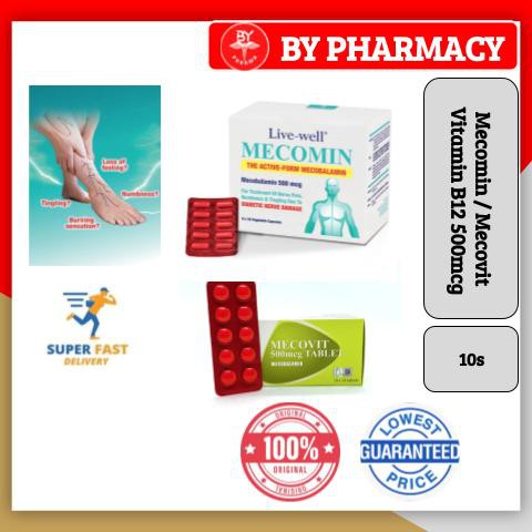 Active Vitamin B12 (Mecobalamin) 500mcg 10s Mecovit/Live-well Mecomin ...