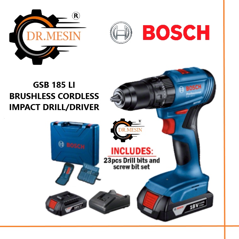[READY STOCK] Bosch GSB 185 LI Cordless Impact Drill 18V | Shopee Malaysia