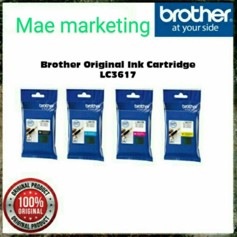 Brother Ink Cartridge LC3617 b/c/m/y (original) | Shopee Malaysia