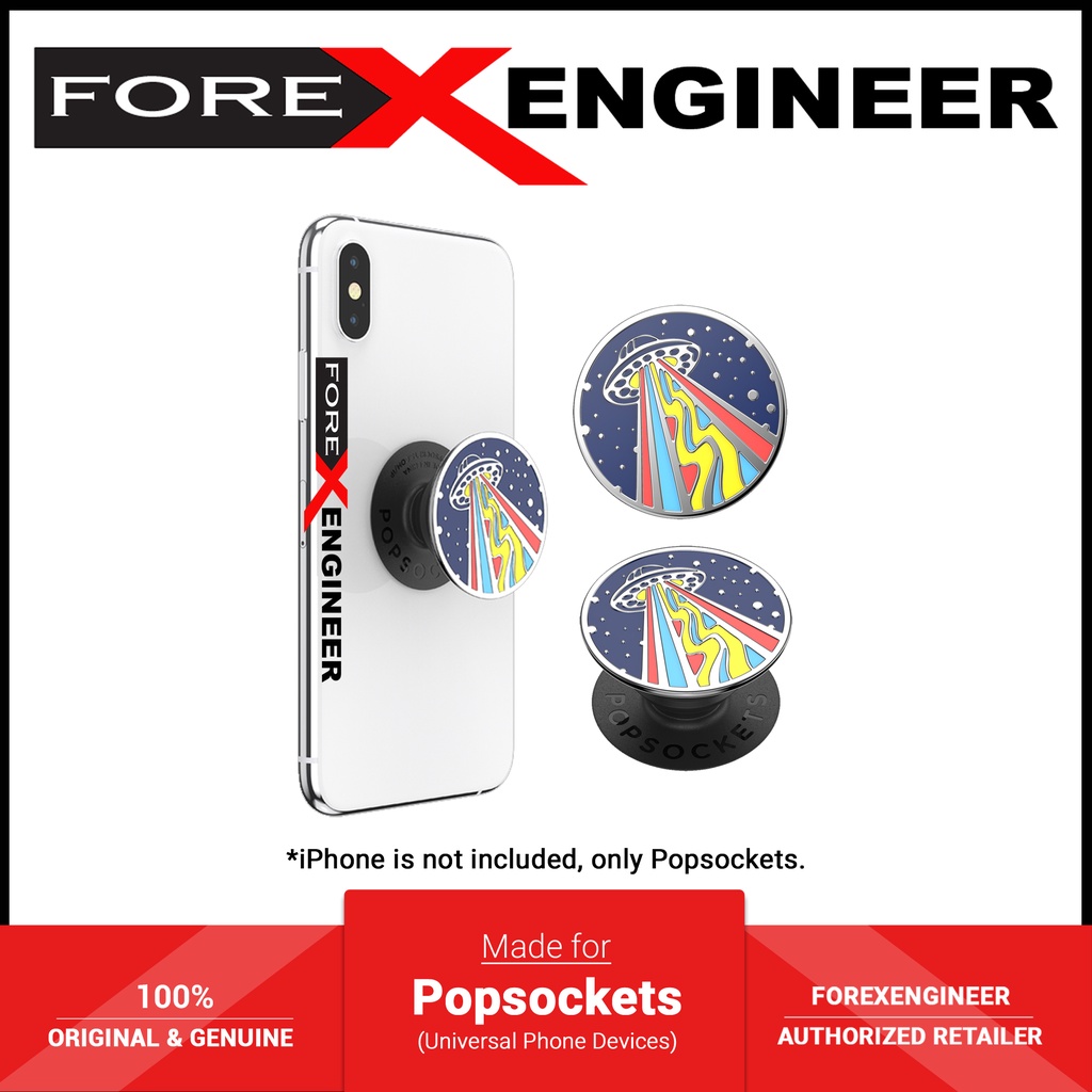 PopSockets Swappable Premium Enamel - Outta This World Navy (Barcode ...