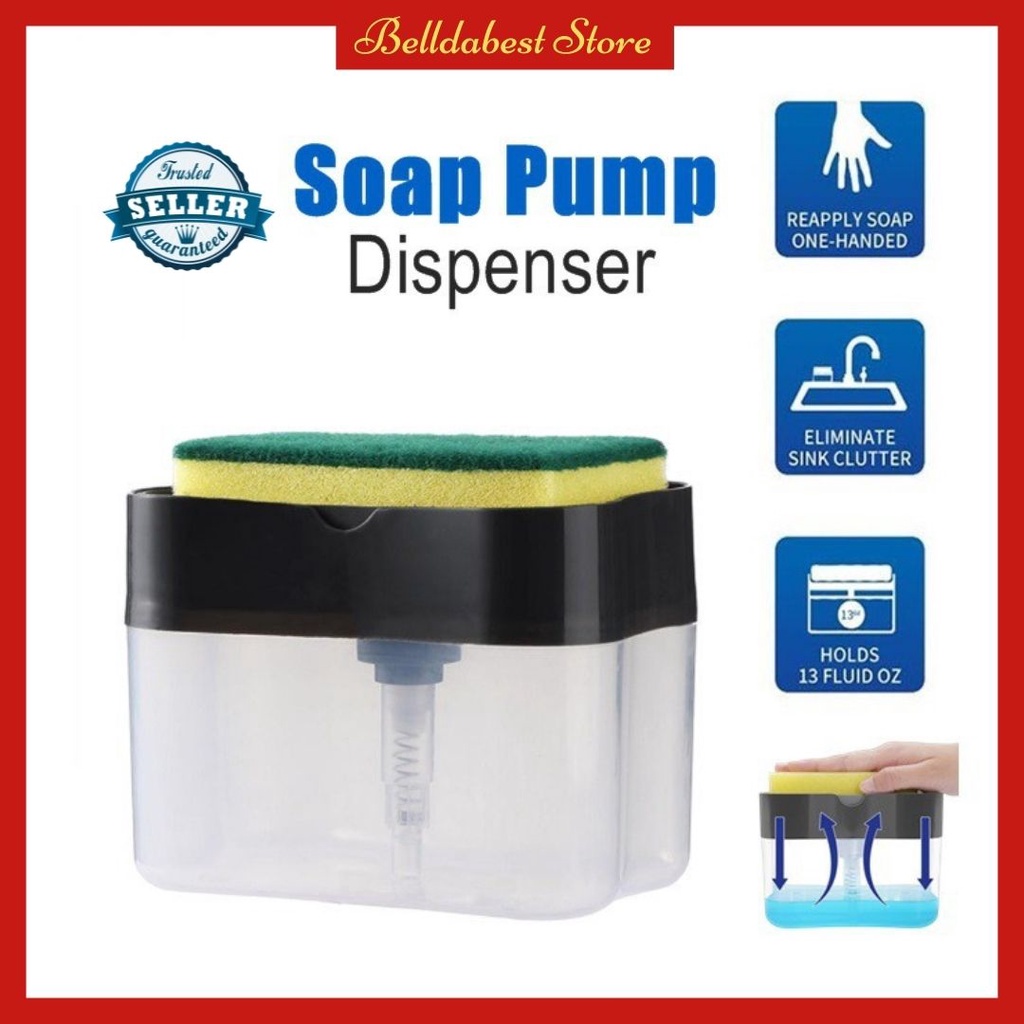 Soap Pump Dispenser / Sponge Holder / Dishwash Liquid Dispenser ...