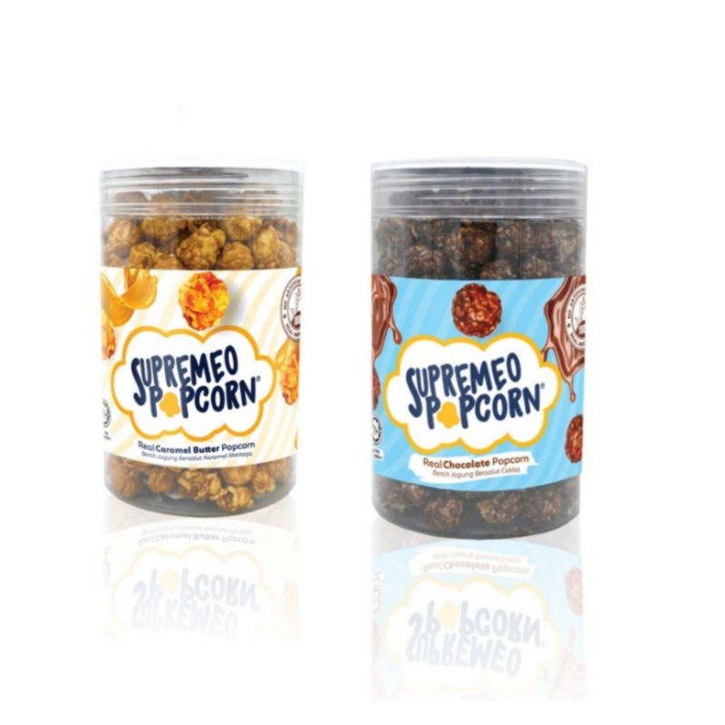 SUPREMEO Popcorn Caramel Butter Chocolate Flavoured 180g | Shopee Malaysia