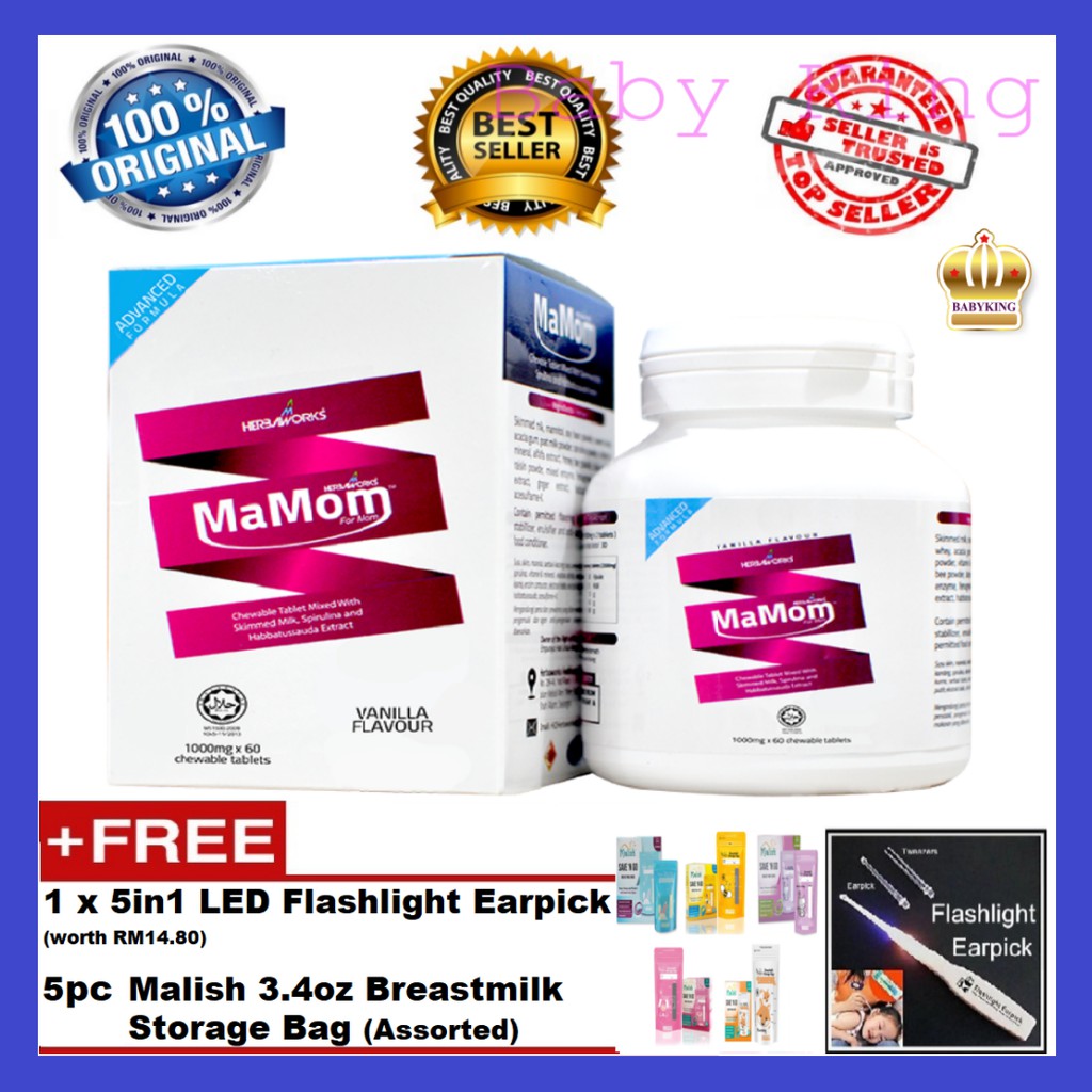 Original Mamom Milk Booster Milkbooster + FREE GIFTSb | Shopee Malaysia