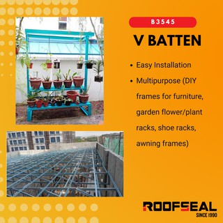 B3545 | Besi Biru Batten | Batten Biru | Besi Bumbung Biru | Shopee ...