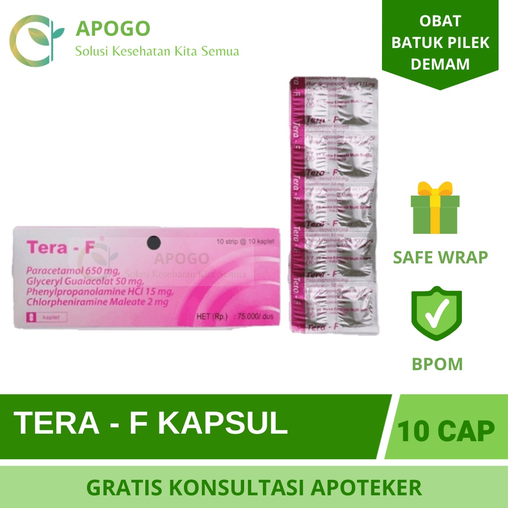 Tera - F Drug Cough Features 1 STRIP Contents 10 TABLET | Shopee Malaysia