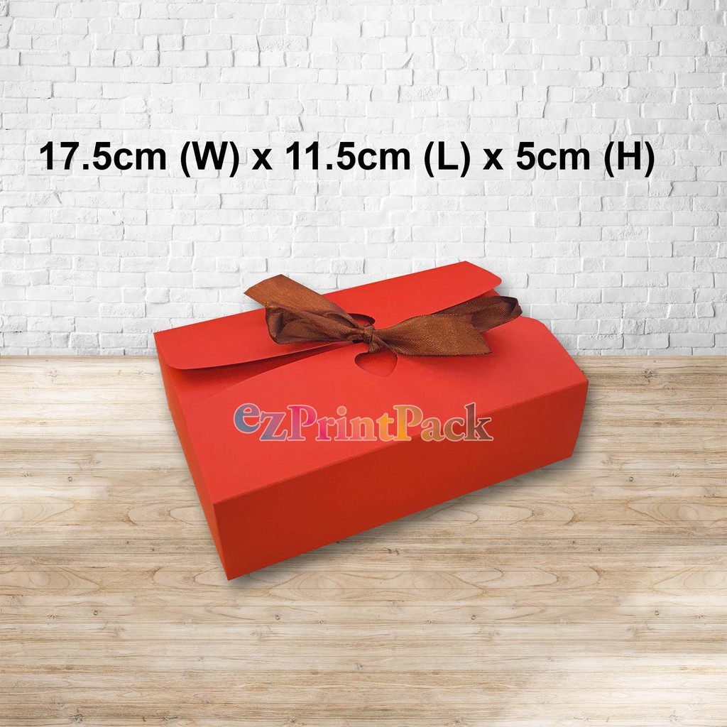 17.5x11.5x5 Red Gift box with Ribbon | Red Craft Box | Red box| Empty ...